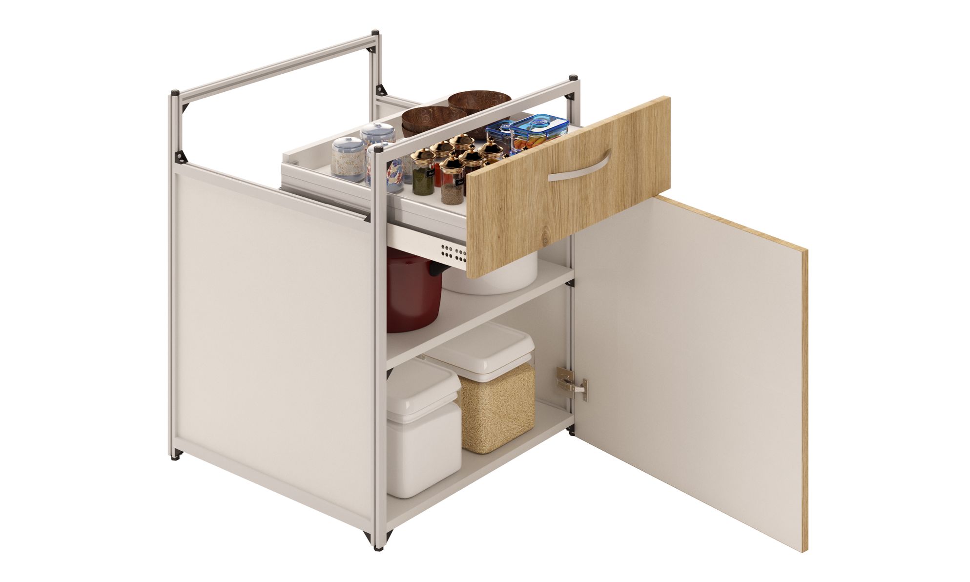 Kitchen Cabinet Design: Base Units Cabinet Ideas & Images - 1 Drawer ...