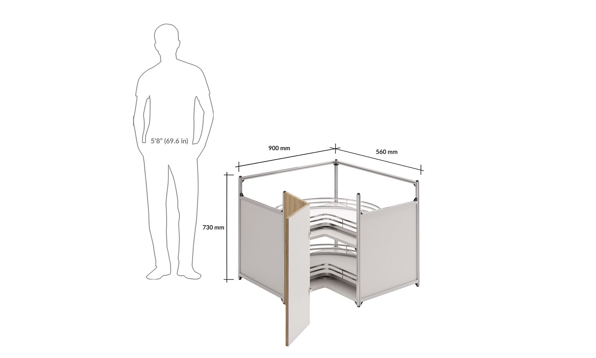 Kitchen Cabinet Design: Base Units Cabinet Ideas & Images - L Corner Unit