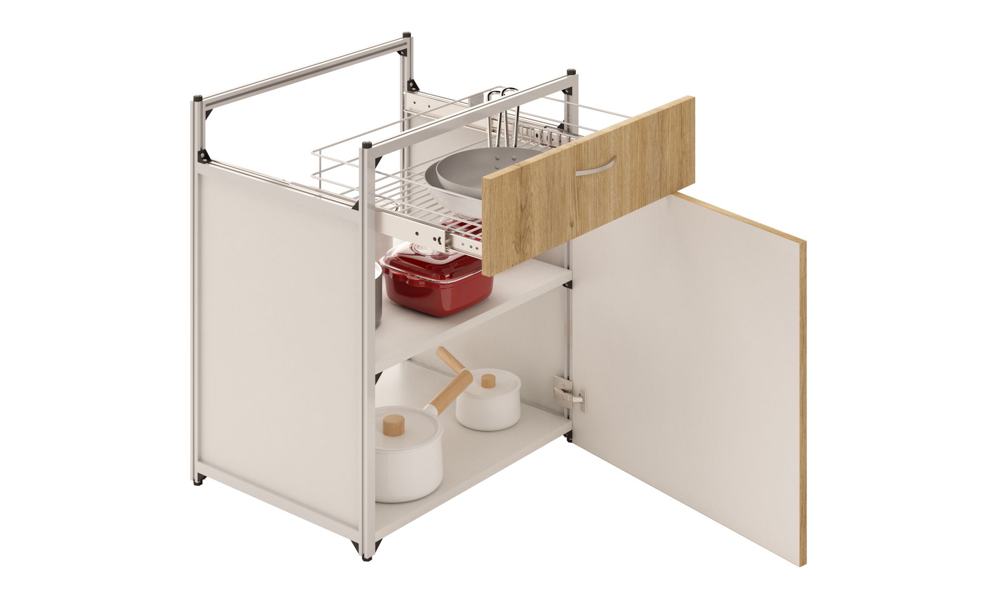 Kitchen Cabinet Design: Base Units Cabinet Ideas & Images - SS Drawer ...