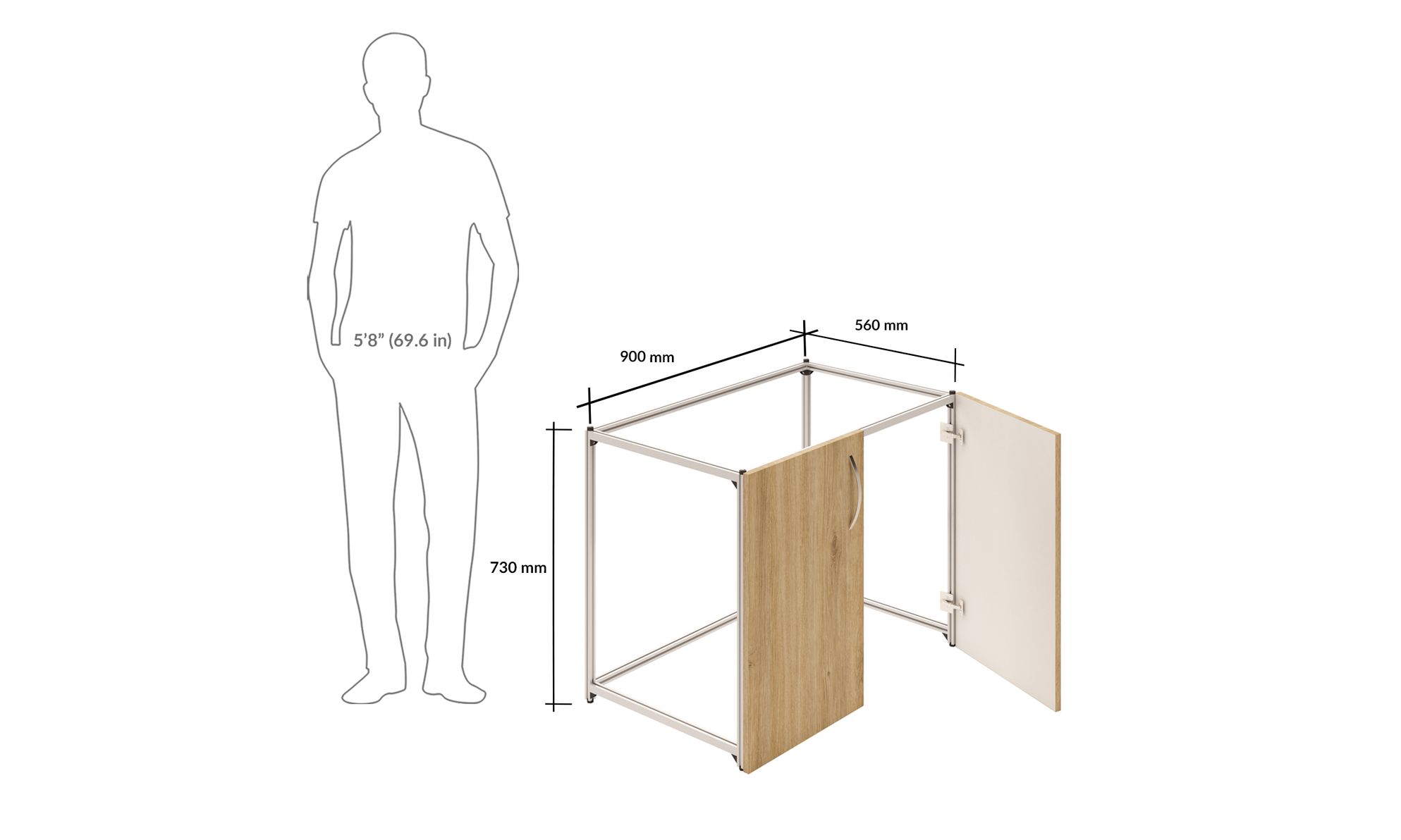 Kitchen Cabinet Design: Base Units Cabinet Ideas & Images - Cylinder Unit