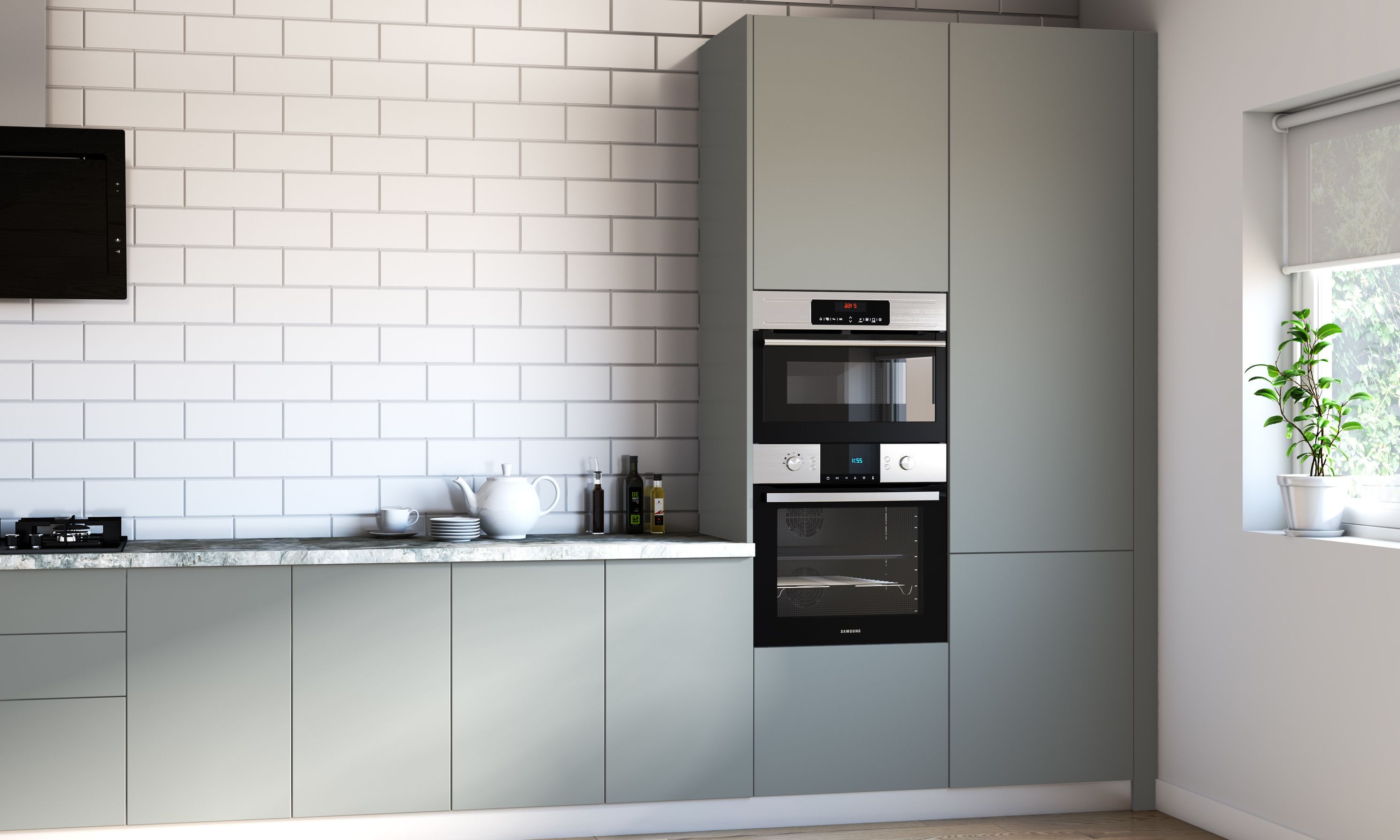 Chose the best laminate finish for you with Dove Grey