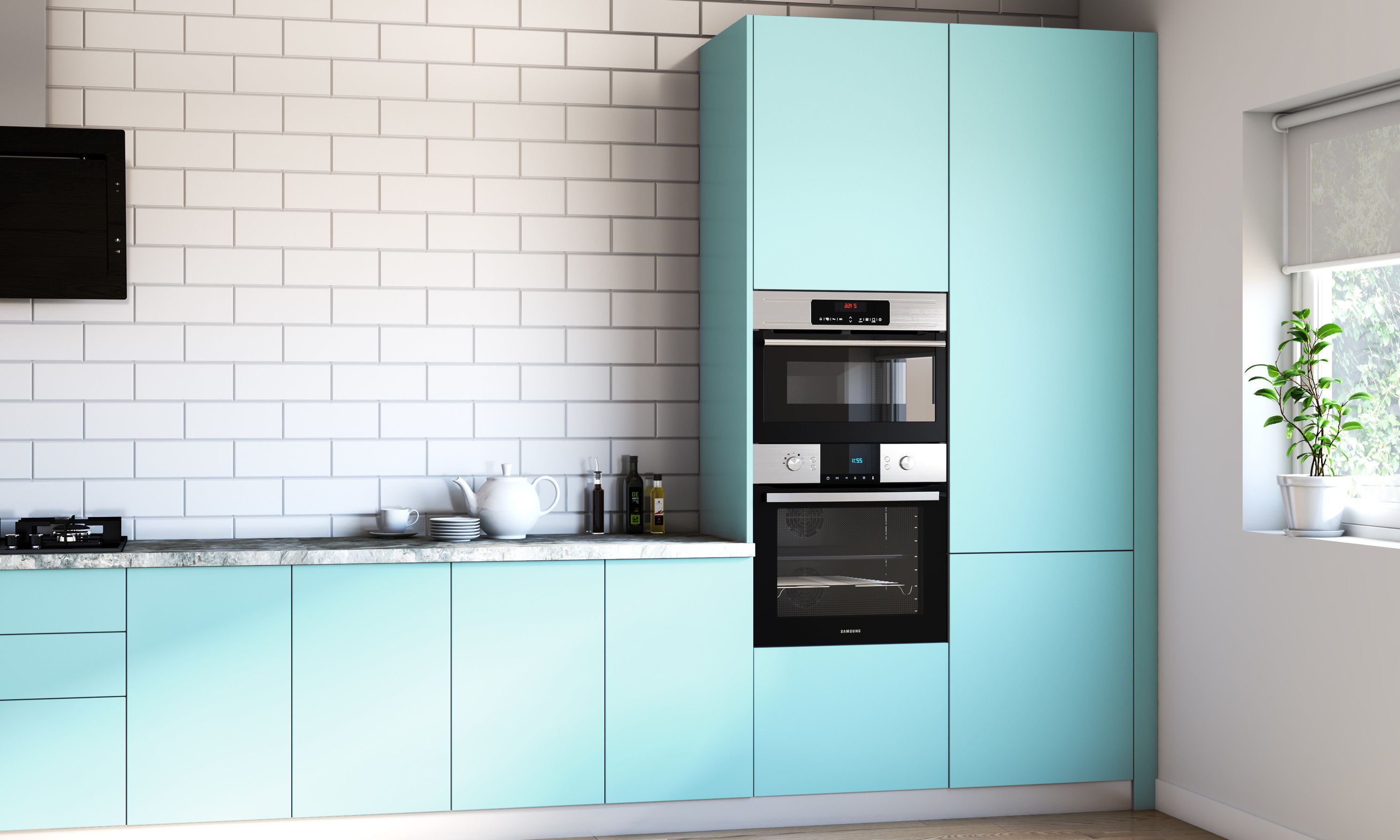 Chose the best laminate finish for you with Celestial Blue