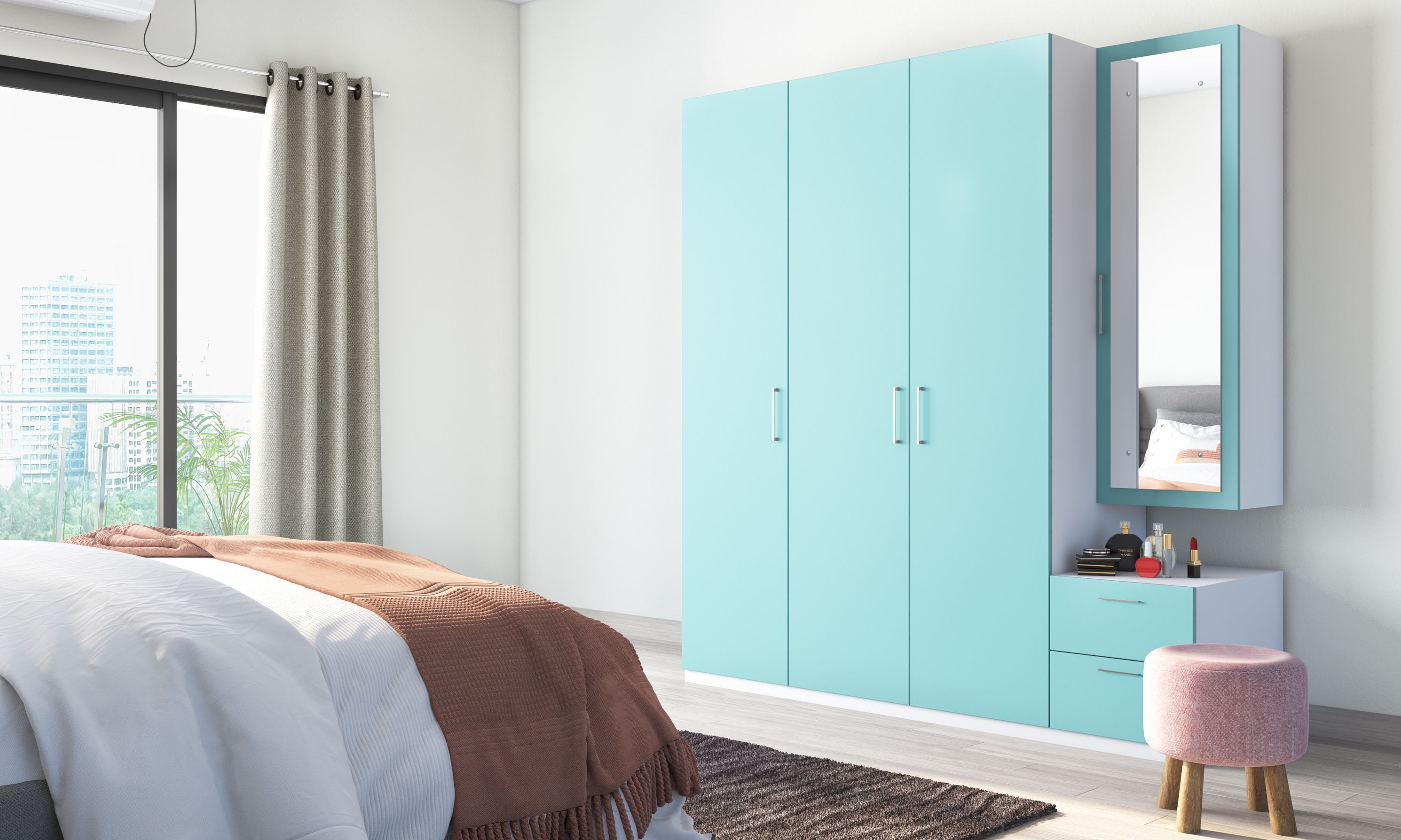 Chose the best laminate finish for you with Celestial Blue