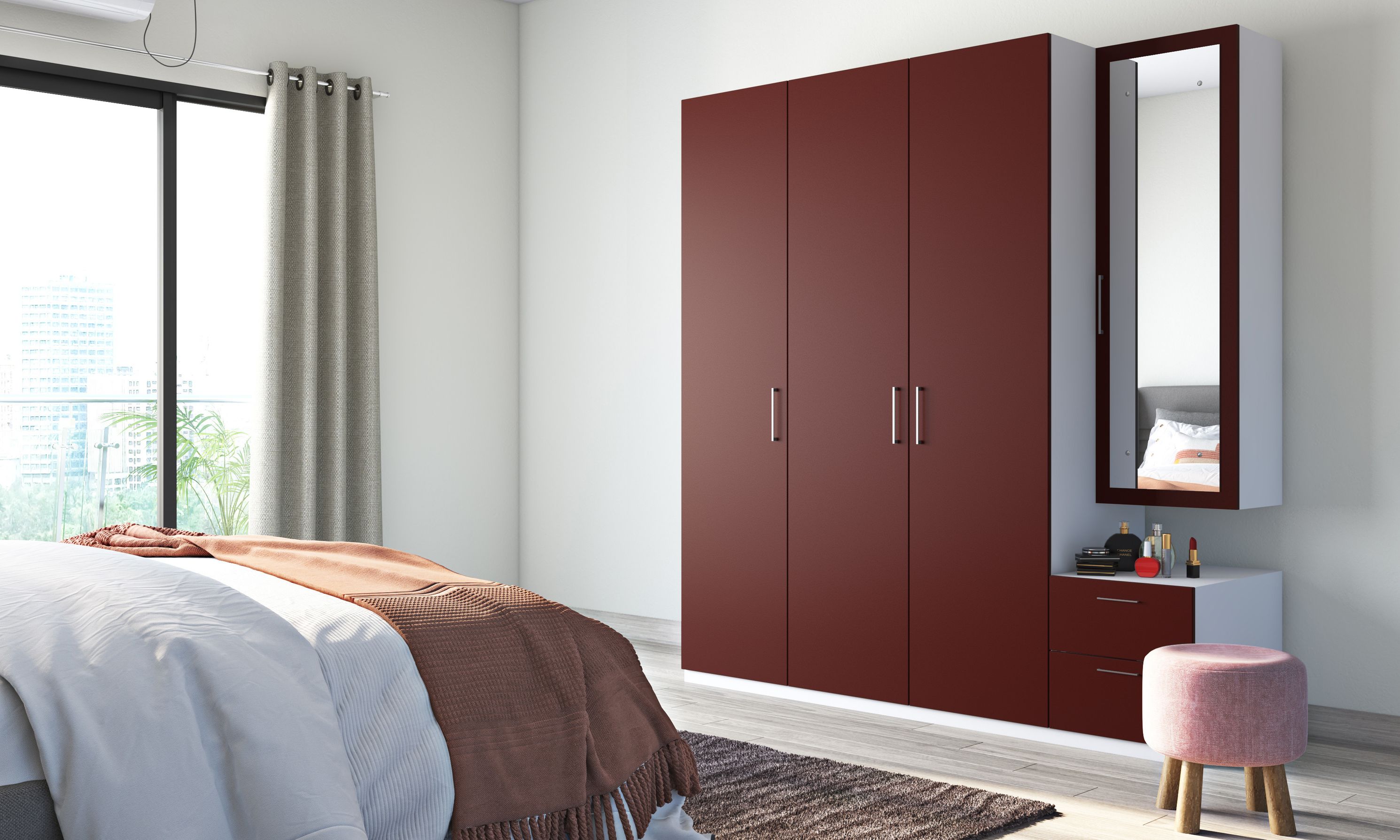 Chose the best laminate finish for you with Maroon