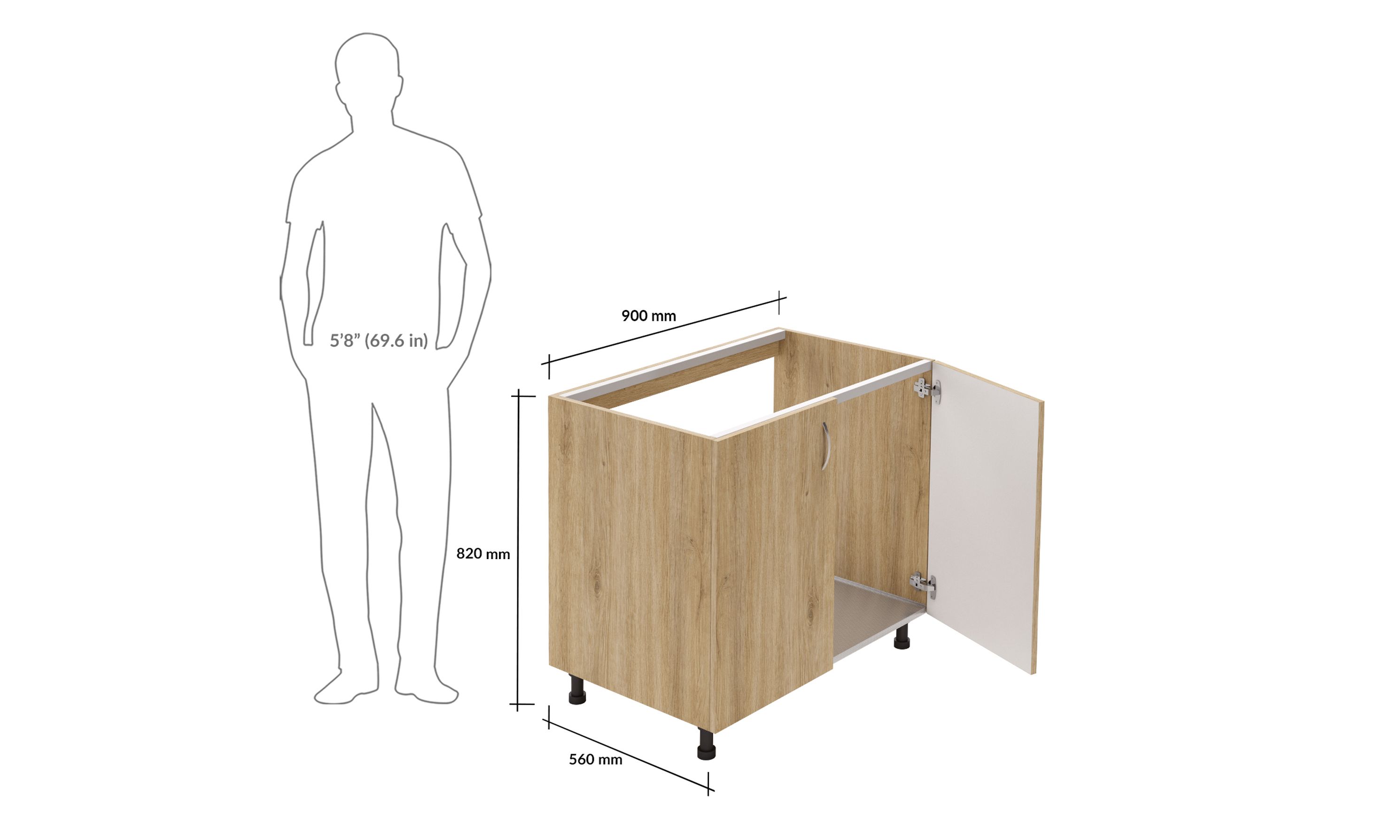 Kitchen Cabinet Design: Base Units Cabinet Ideas & Images - Sink Unit