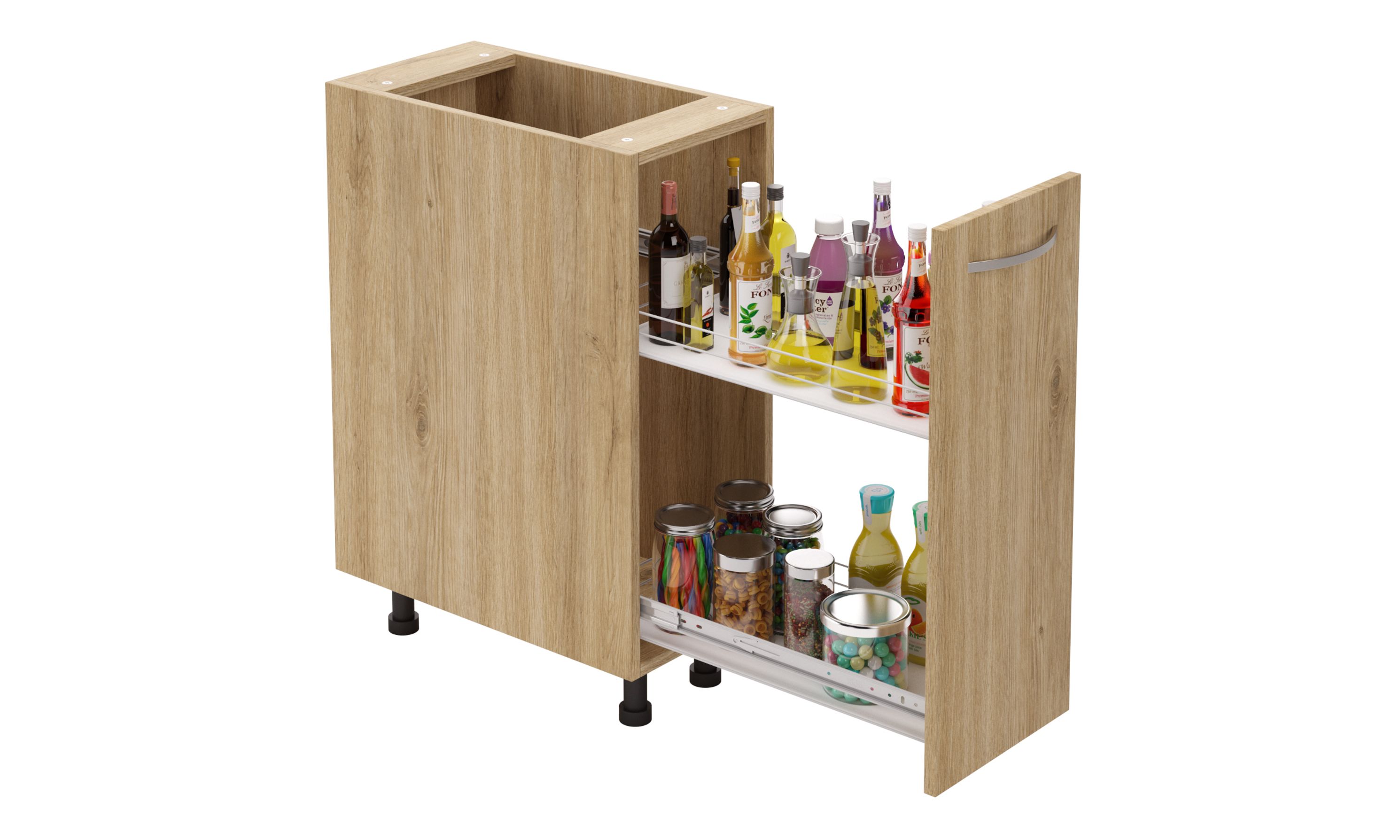 Kitchen Cabinet Design: Base Units Cabinet Ideas & Images - Bottle Pullout