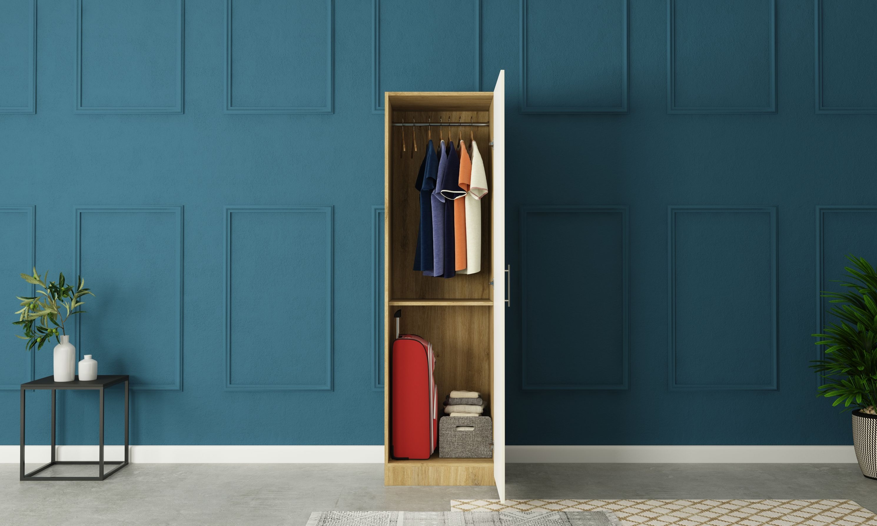 Everything you need to know about wardrobe unit - Swing 1-Door