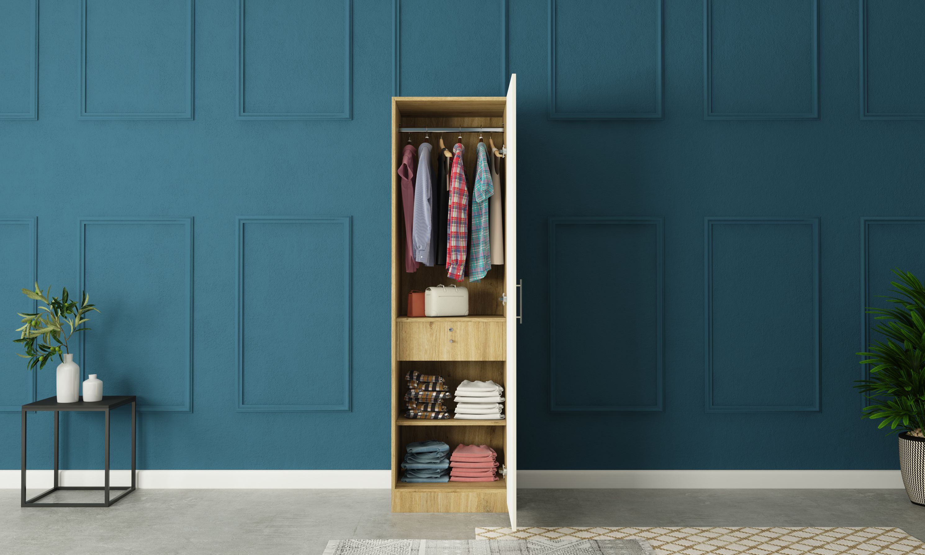 Everything you need to know about wardrobe unit - Swing 1-Door