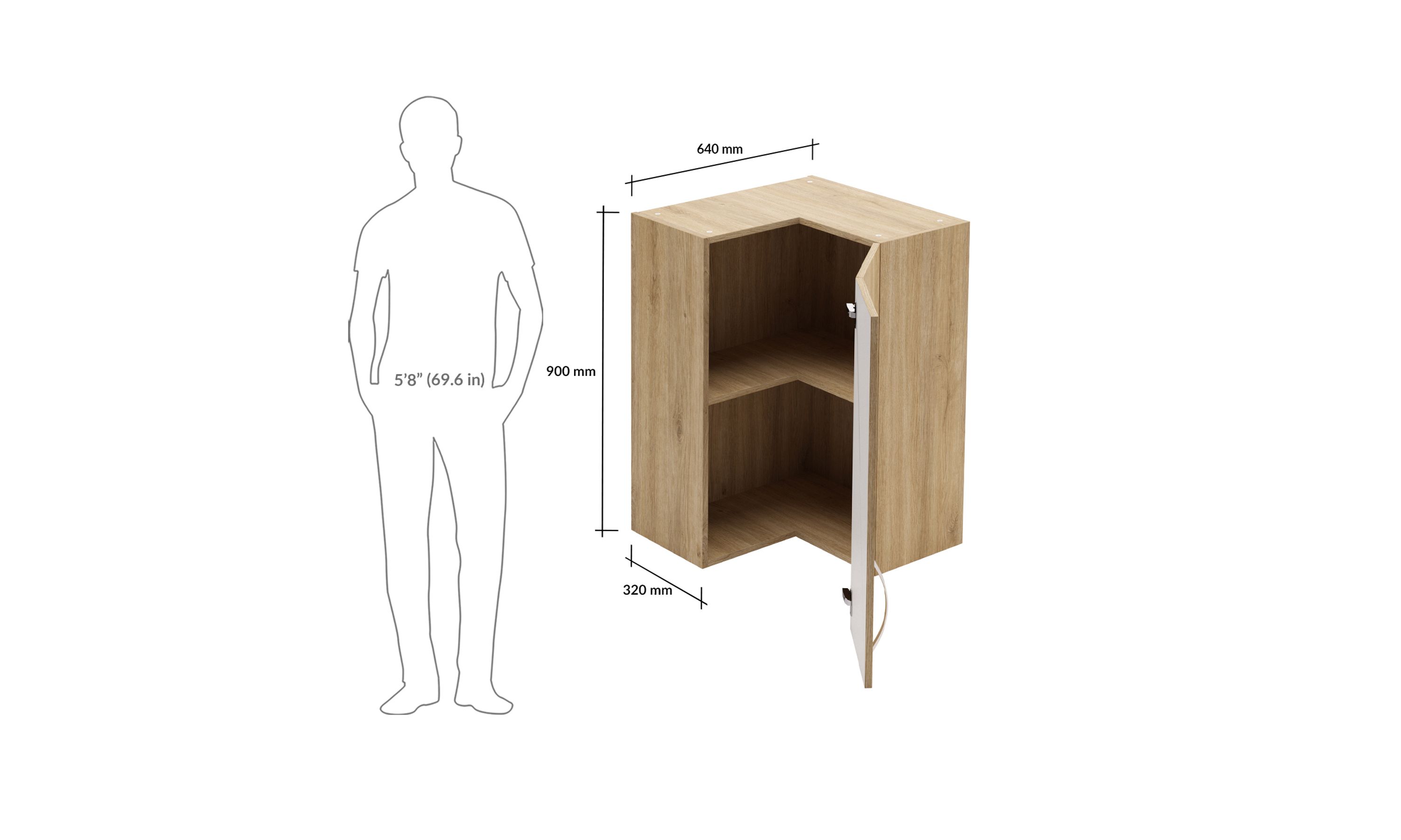 Everything you need to know about kitchen unit - Wall Luzy Corner Unit