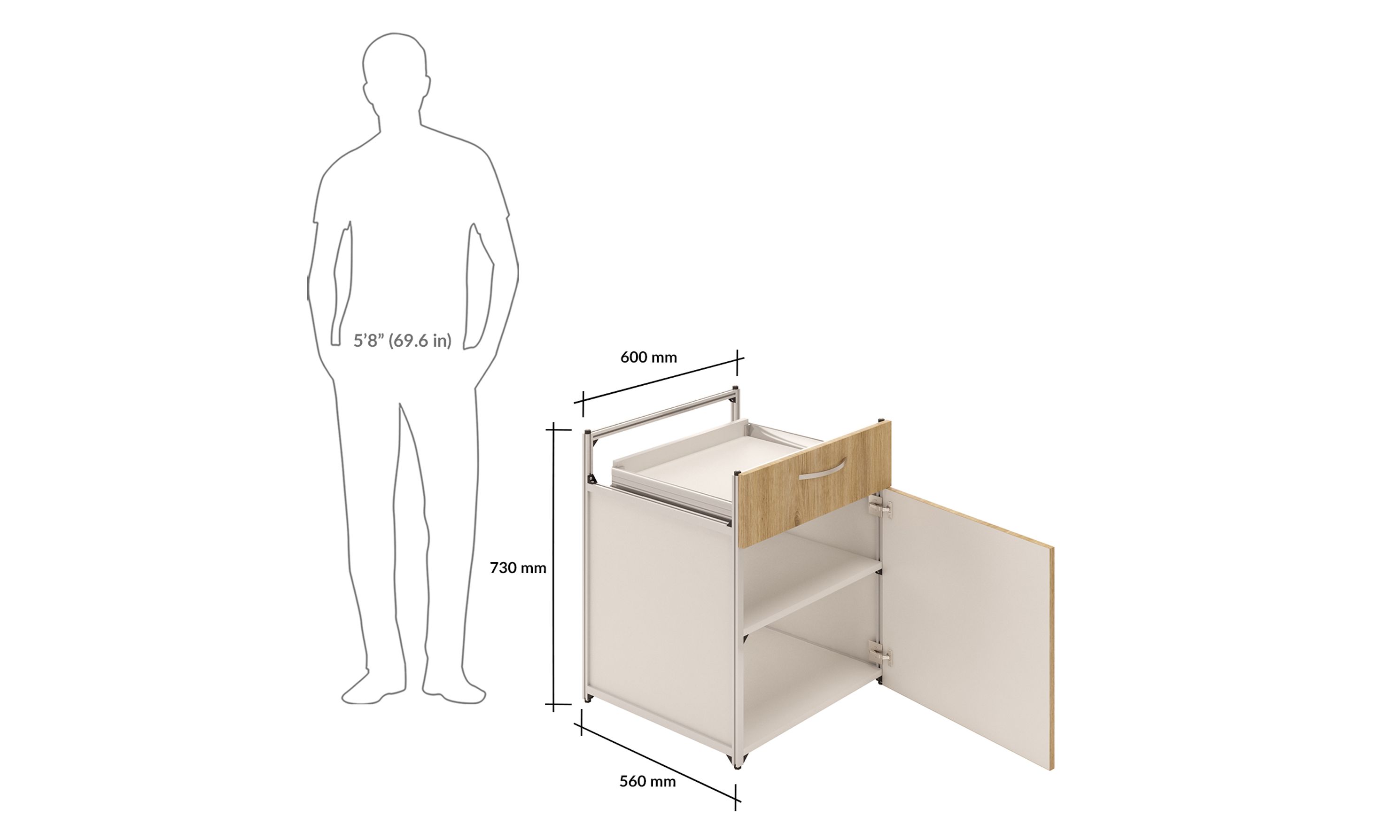 Kitchen Cabinet Design: Base Units Cabinet Ideas & Images - 1 Drawer ...