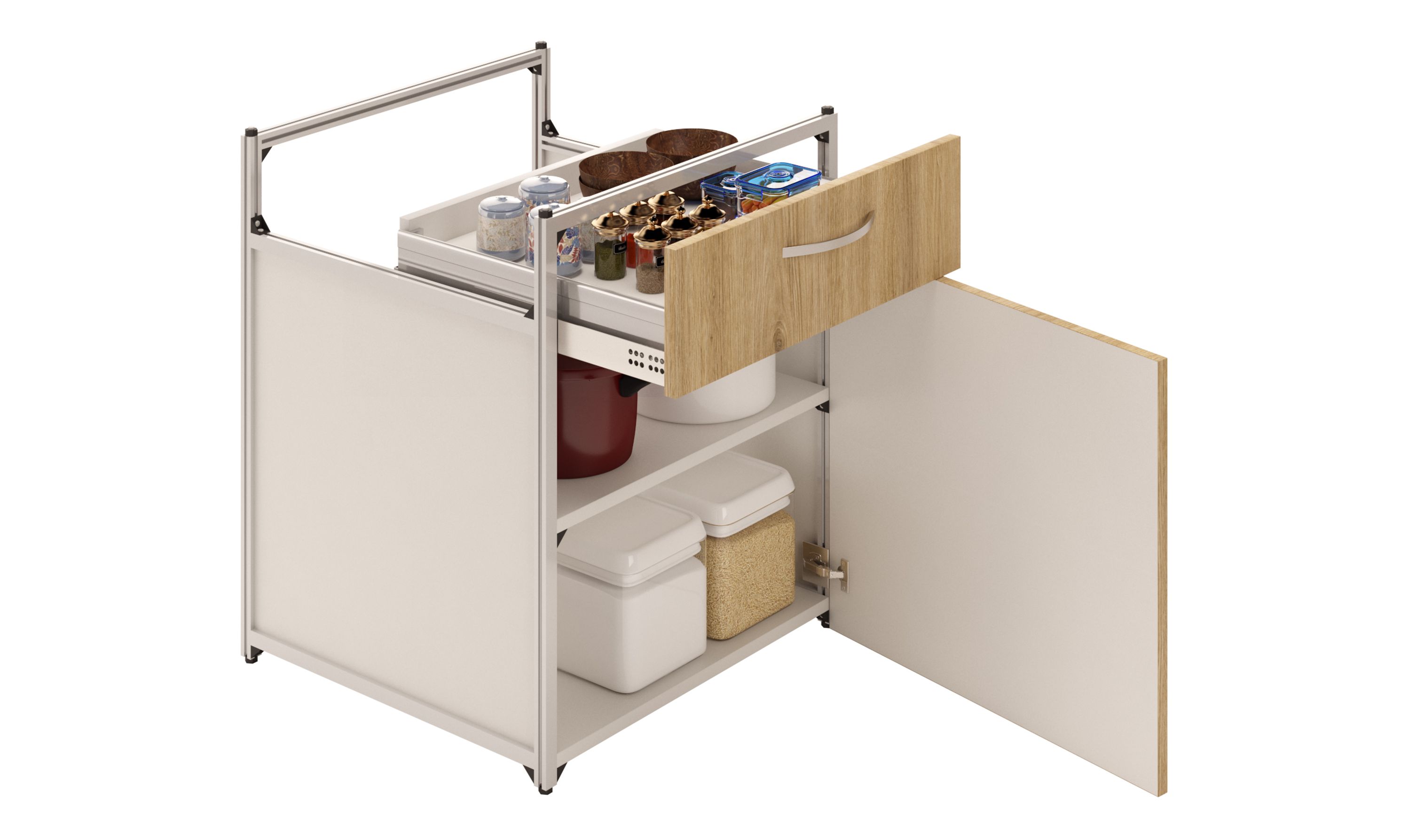 Kitchen Cabinet Design: Base Units Cabinet Ideas & Images - 1 Drawer ...