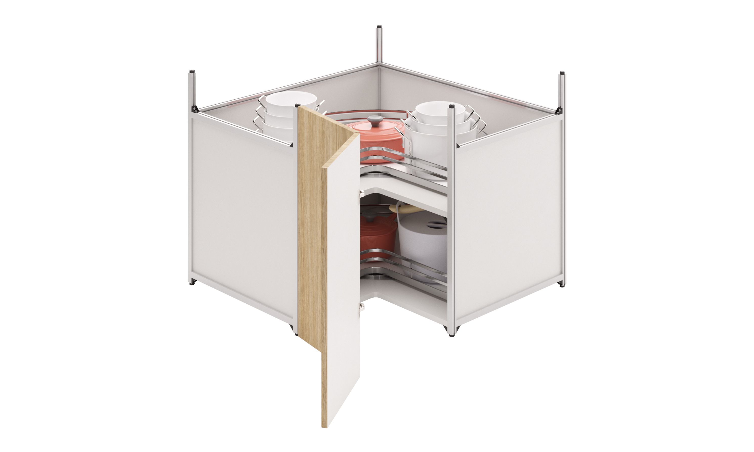 Kitchen Cabinet Design: Base Units Cabinet Ideas & Images - L Corner Unit