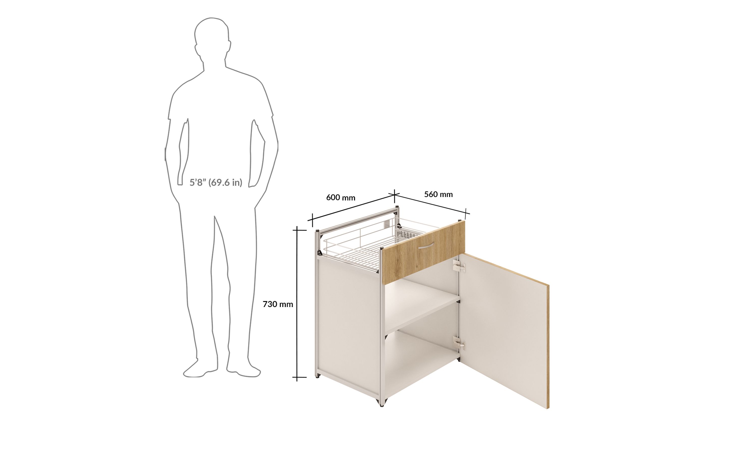 Kitchen Cabinet Design: Base Units Cabinet Ideas & Images - SS Drawer ...