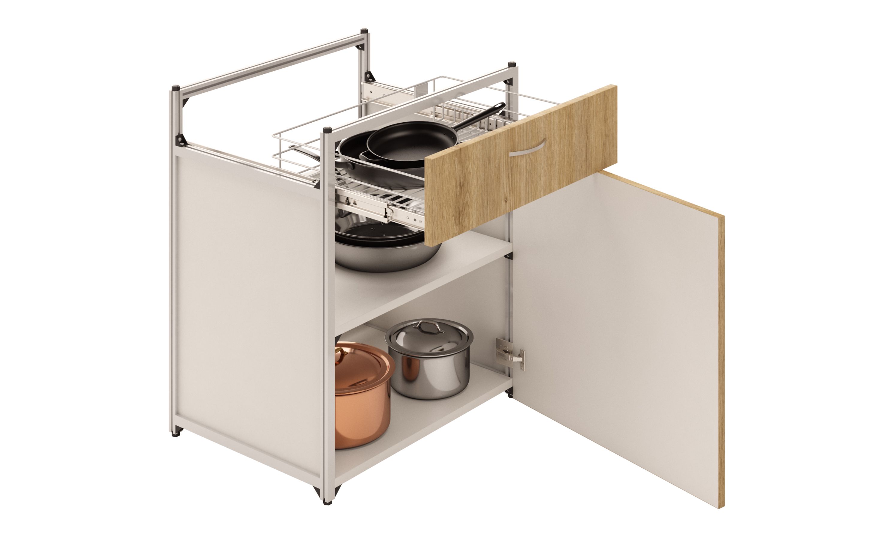 Kitchen Cabinet Design: Base Units Cabinet Ideas & Images - SS Drawer ...