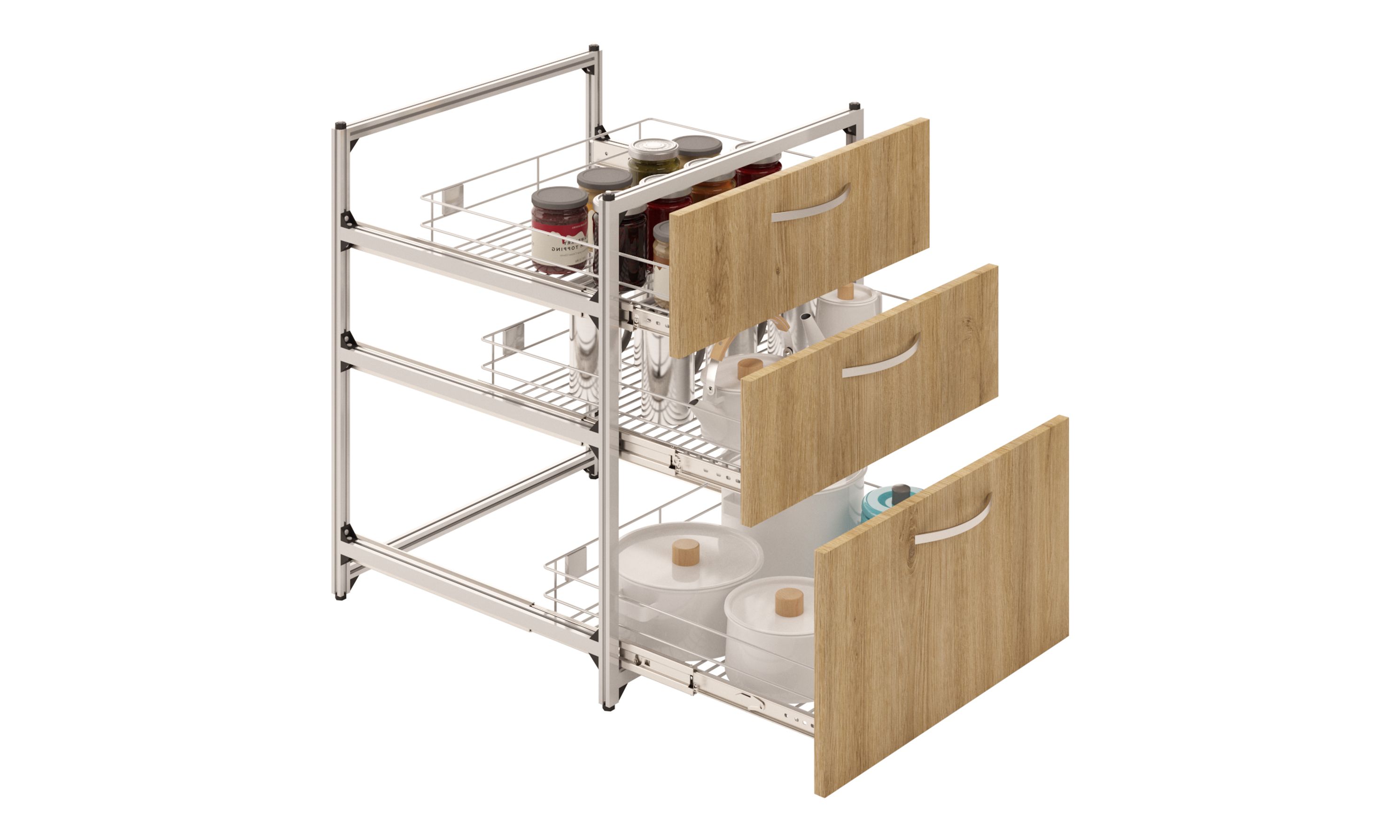 Kitchen Cabinet Design: Base Units Cabinet Ideas & Images - 3 SS Drawer ...